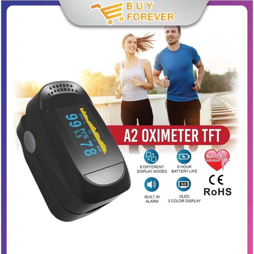 Finger Pulse Oximeter A2 TFT Blood Oxygen Saturation Monitor Fingertip ...