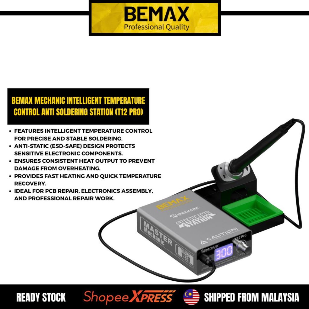 [BEMAX TOOLS] MECHANIC INTELLIGENT TEMPERATURE CONTROL ANTI SOLDERING ...
