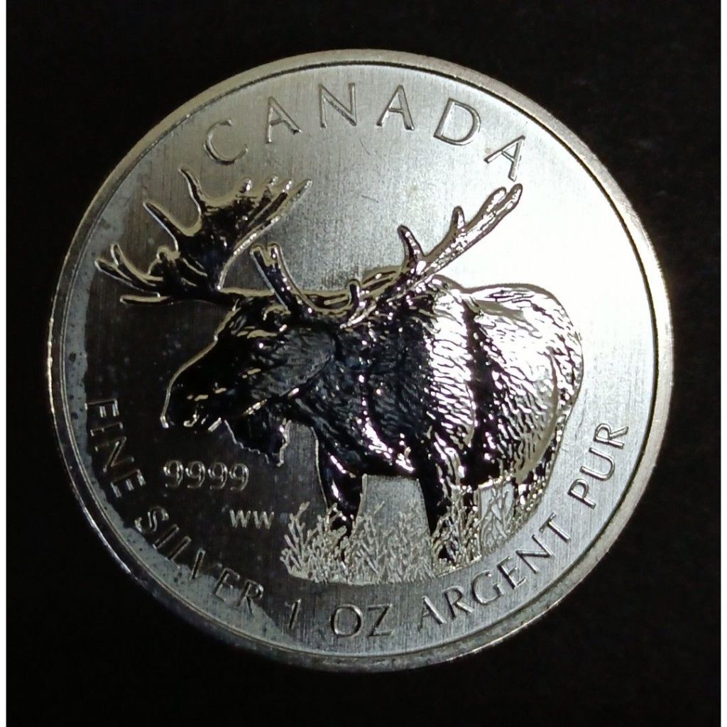 2012 Australia Wildlife Series: Moose 1oz Silver 9999 Coin #RCM ...
