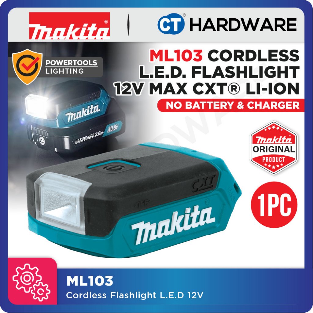Makita ML103 Cordless Led Flashlight 12V without Battery & Charger ...