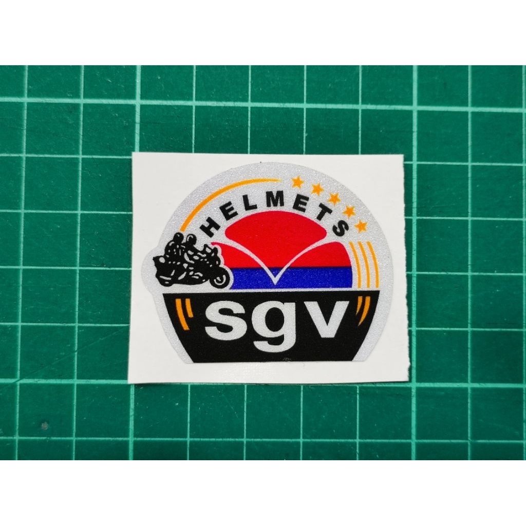 Sgv Logo Special edition Helmet Sticker Printing | Shopee Malaysia