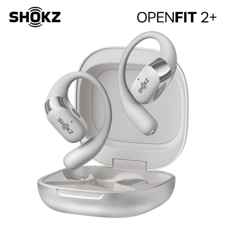 Shokz OpenFit 2+ Earphones T921 Open Ear Wireless Bluetooth 5.4 ...