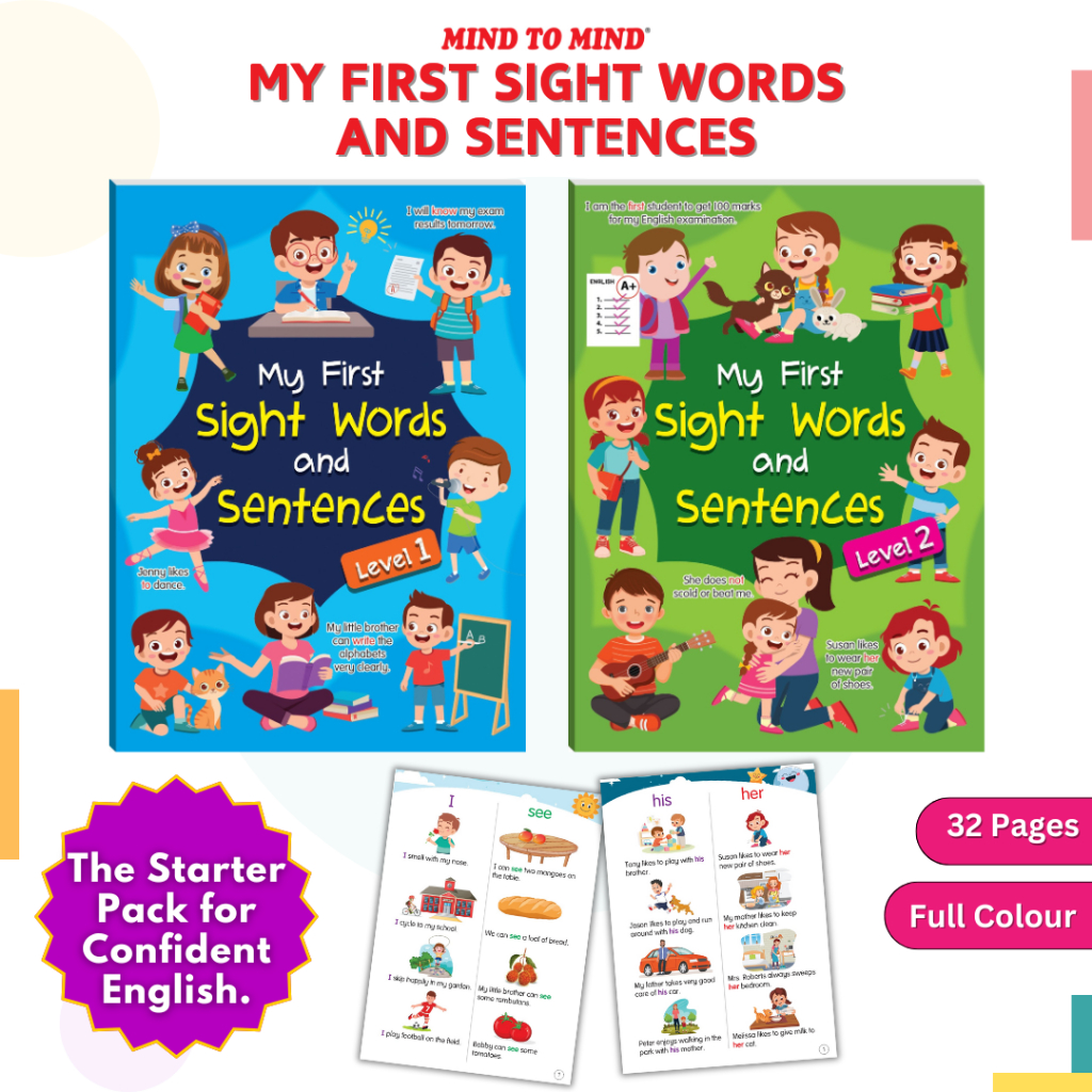 MIND TO MIND My First Sight Words And Sentences (For school-ready ...