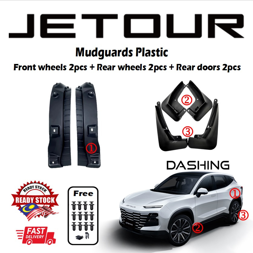 Jetour Dashing (2025-2026 Present) Car Mudguards Plastic Inner Fender ...