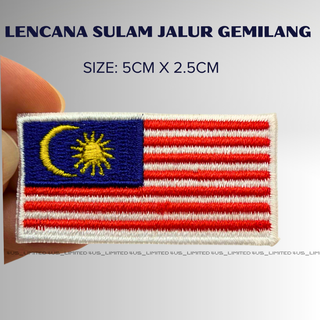 Malaysia Flag Embroidery | Sulam Bendera Malaysia Jalur Gemilang ...