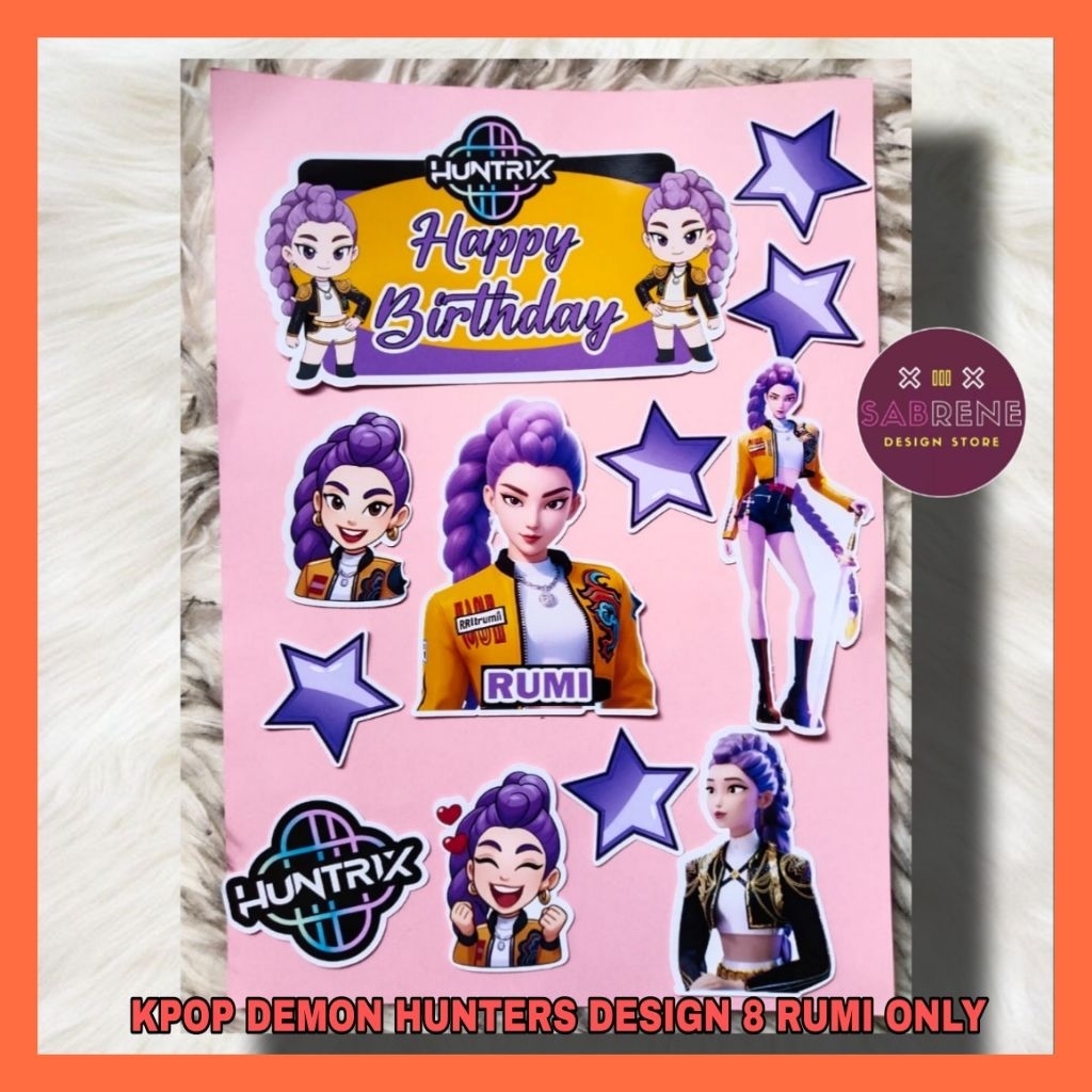 Cake Topper KPOP DEMON HUNTERS DESIGN 8 RUMII ONLY | Shopee Malaysia