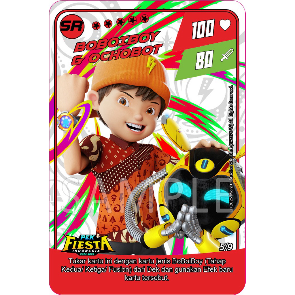 KAD FIESTA INDONESIA 2024 2025 KAD BOBOIBOY MONSTA GALAXY CARD KARTU ...