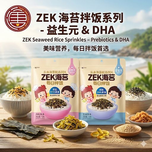 ZEK Everyday Seaweed Flakes with Sesame & Chicken Floss 每日拌饭海苔 [70G ...