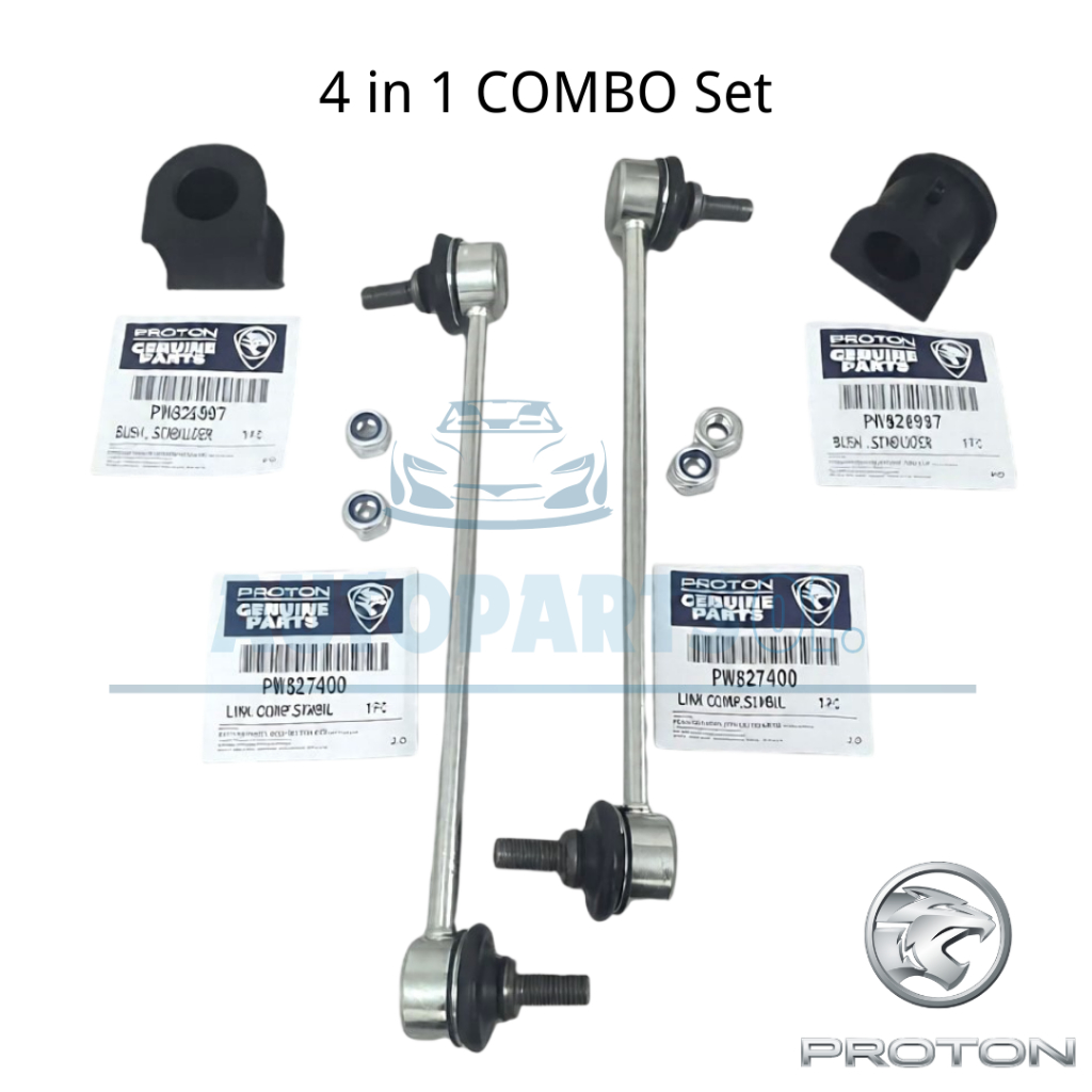 [4 IN 1] Front Stabilizer Link / Stabilizer Bush for Proton Exora ...
