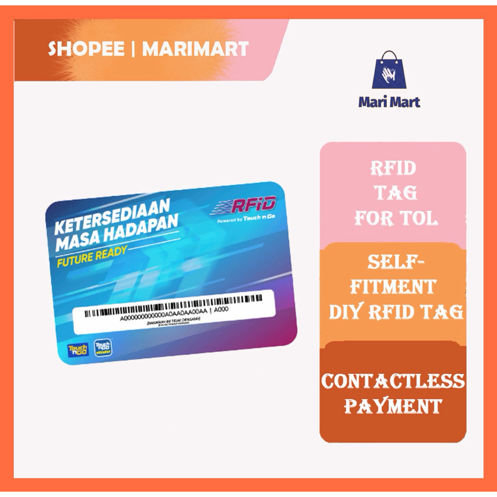 Touch 'n Go RFID Self-Fitment DIY Tag | Shopee Malaysia