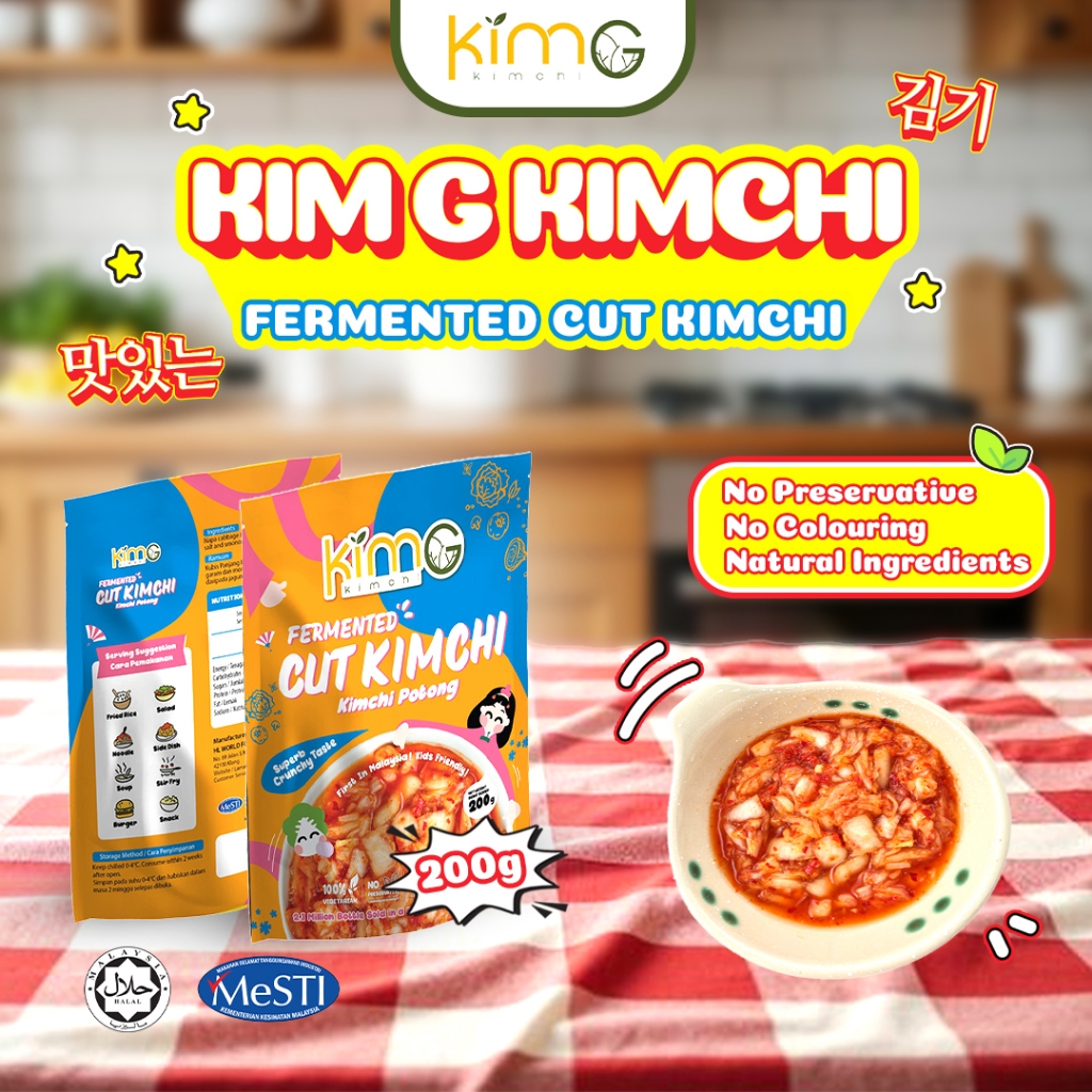 KimG Korean Halal Kimchi FERMENTED Cut Kimchi (200G) | Shopee Malaysia