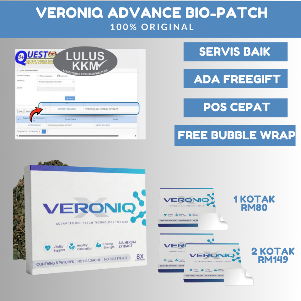 Veroniqx Bio Adv Patch [ORIGINAL] VERONIQ X PATCH BIO PATCH ALL HERBAL ...