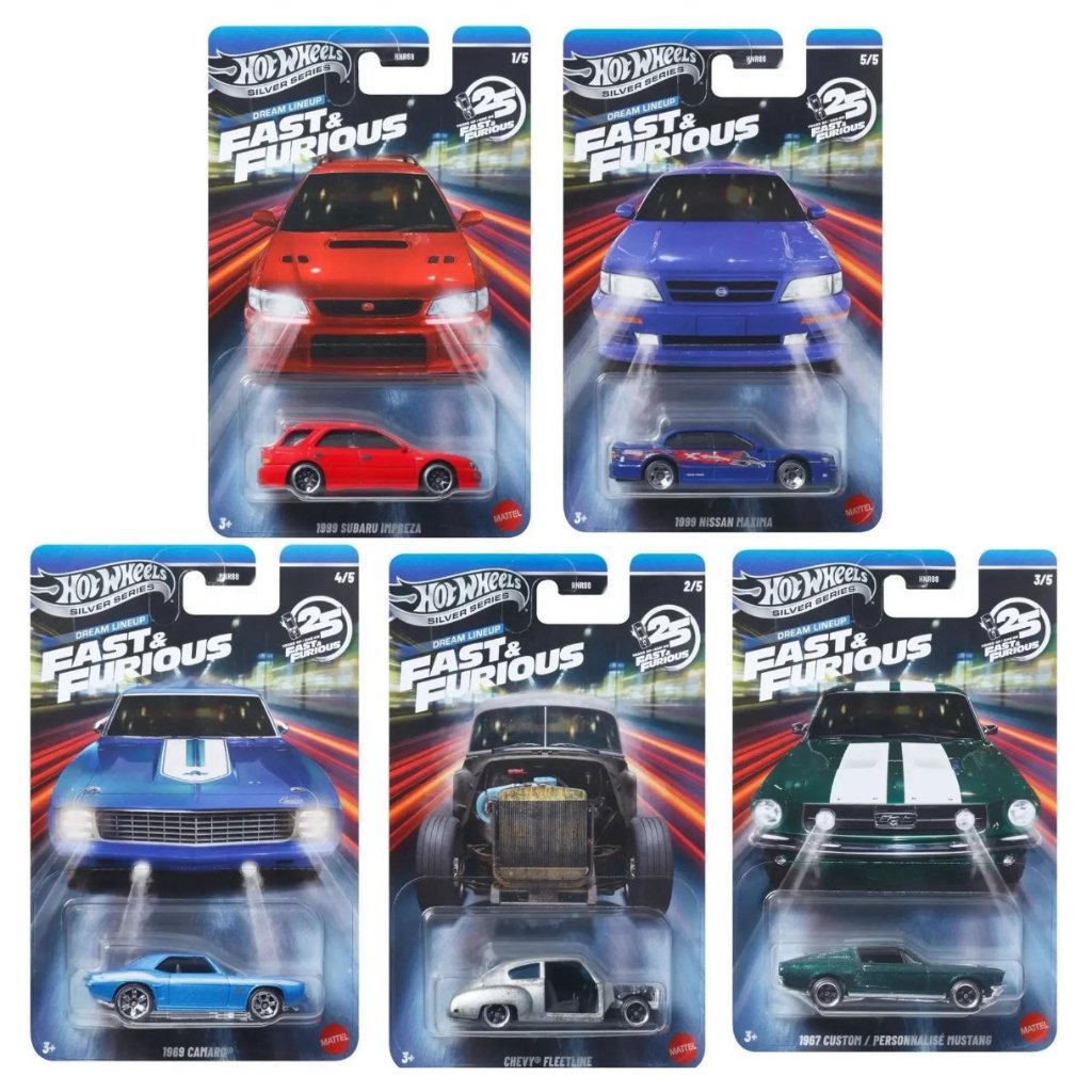 HOT WHEELS THE FAST AND THE FURIOUs DREAM LINEUP SILVER SERIES | Shopee ...