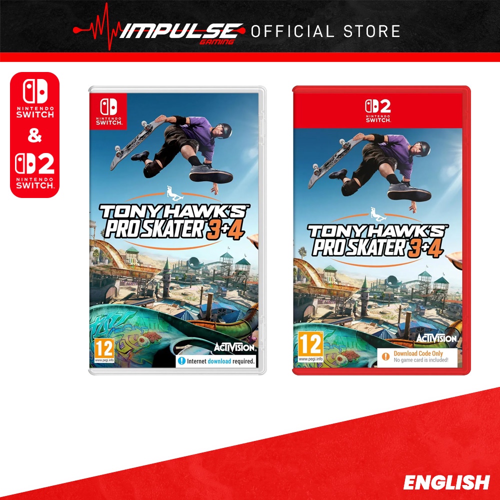NSW/NSW2 Nintendo Switch/Switch 2 Tony Hawk's Pro Skater 3 + 4 Eng ...