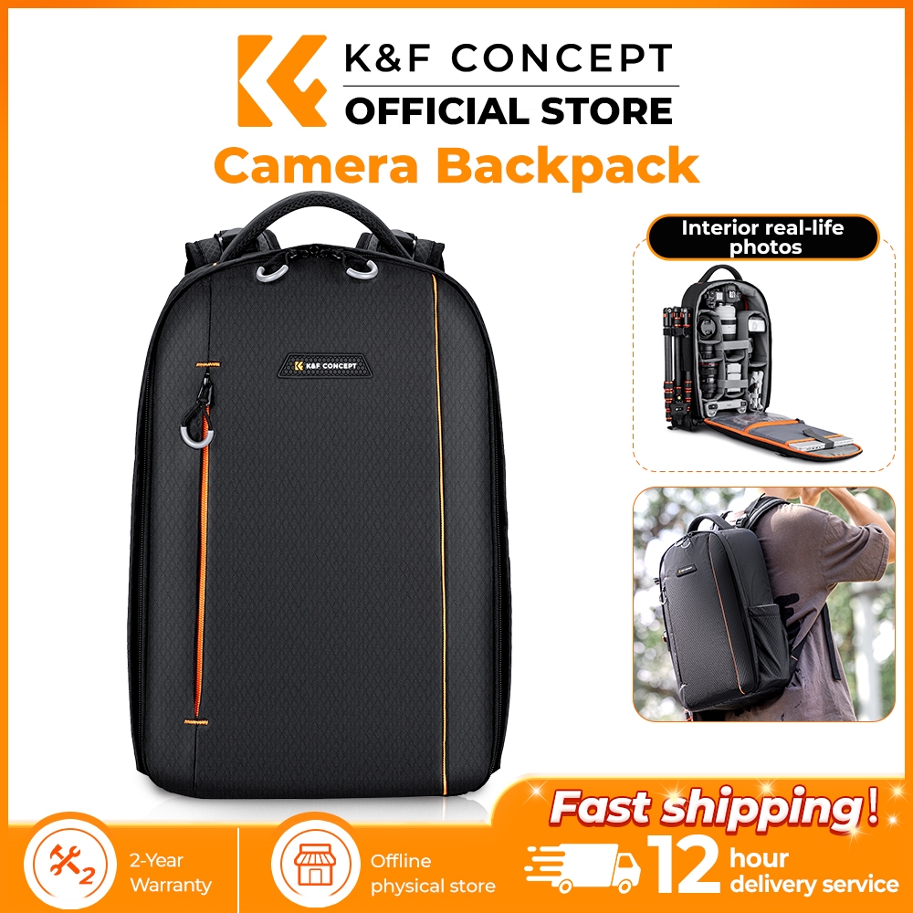 K&F Concept Shockproof Waterproof Camera Backpack -15.6 Inch Laptop Bag ...