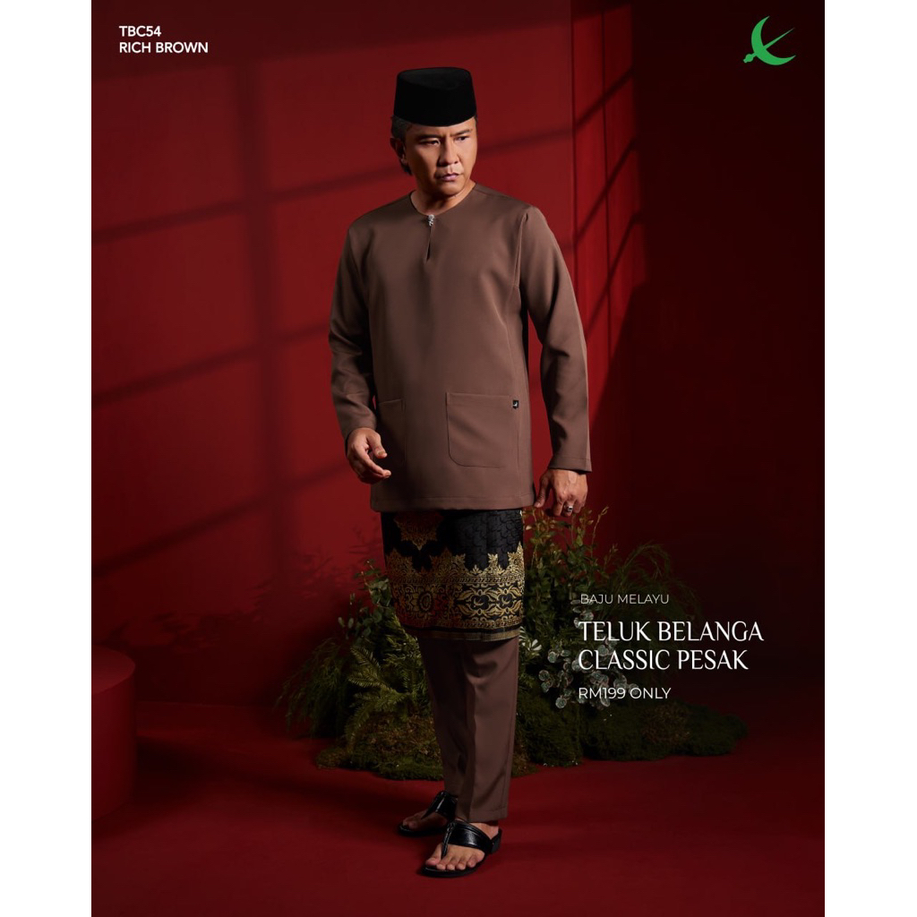 Baju Melayu Teluk Belanga Pesak by Elrah ( Regular Fit ) :: 3 | Shopee ...