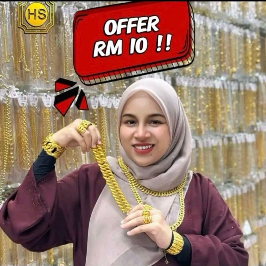 Emas titanium / Emas bangkok kegunaan harian | Shopee Malaysia