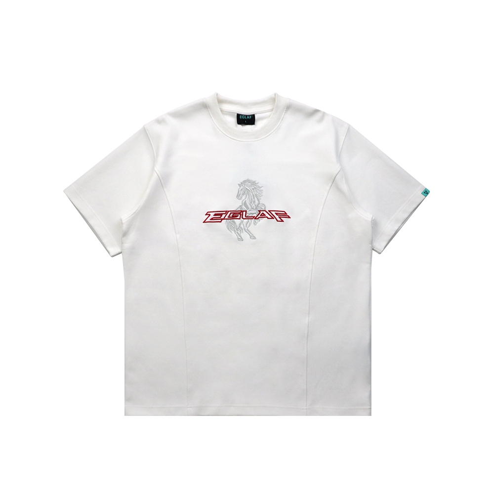 Eglaf RU Chest Embroidery Logo Tee (White) | Shopee Malaysia