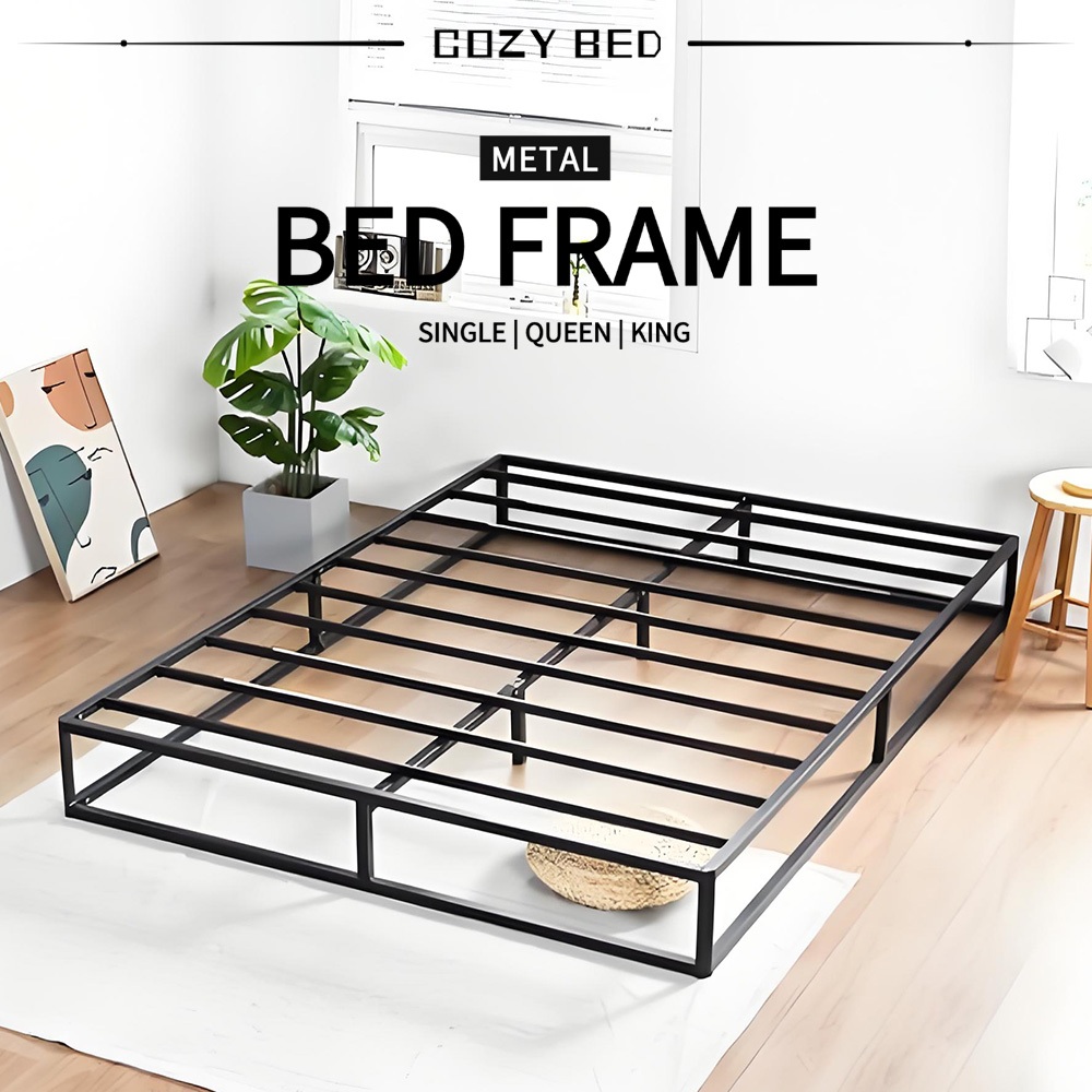 READY STOCK Katil Queen Size Metal Bed Frame Katil Queen Murah /Steel ...