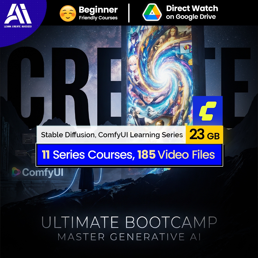 Learn Comfyui Video Courses- 185 Comfyui Video Lessons | 11 Set comfyui ...