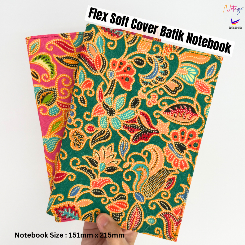 Soft Cover Batik Notebook – Stylish & Flexible for Daily Notes Buku ...