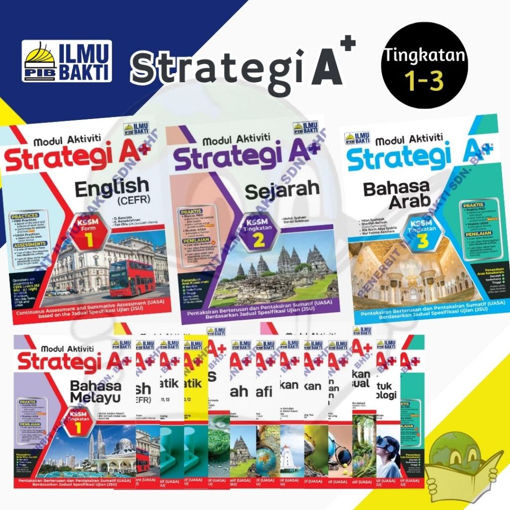 Buku Latihan STRATEGI A+ KSSM 2026 Tingkatan 1-3 - B.Melayu/Eng/Mate ...