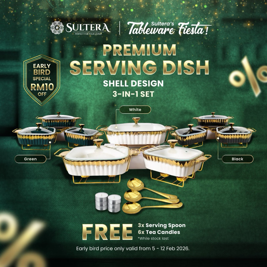 Premium Serving Dish Set 3 in 1 SULTERA Nordic Serving Dish Food ...