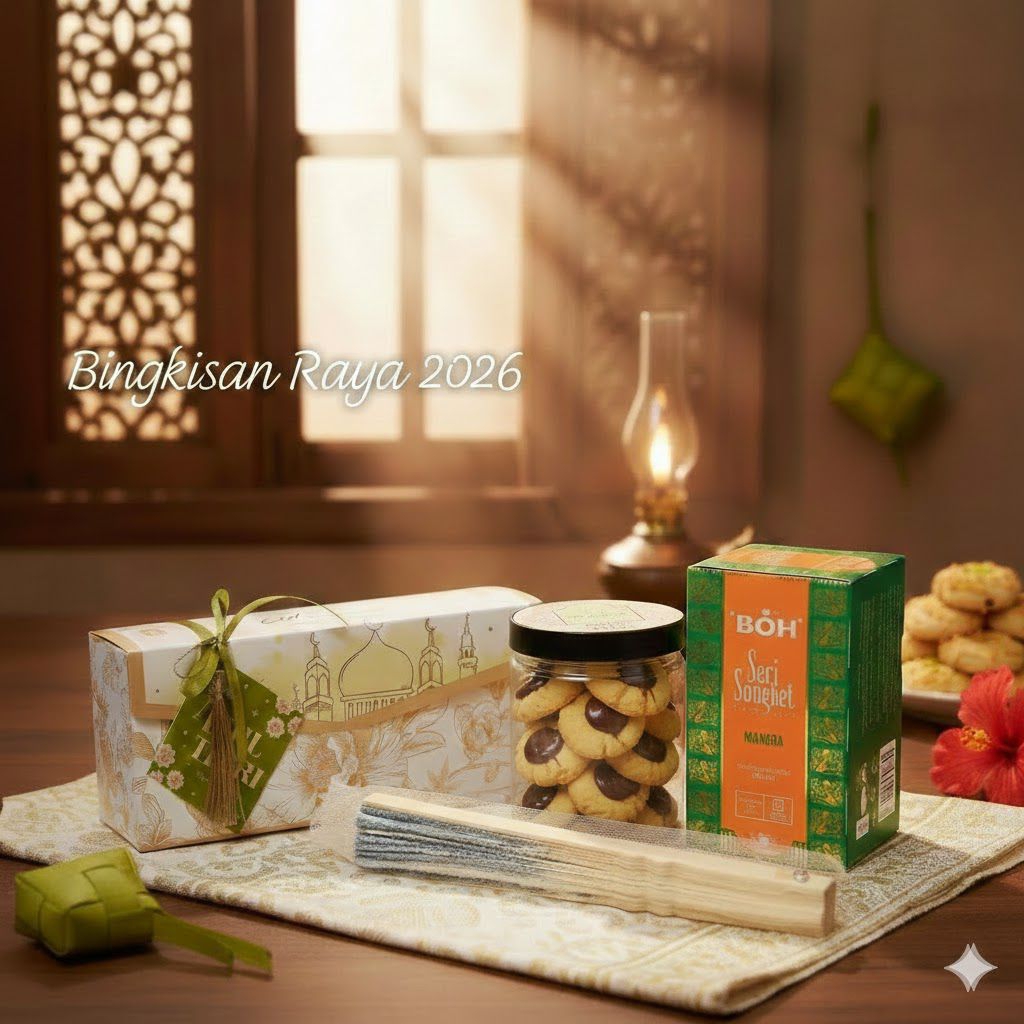 QC HAMPER RAYA GIFT SET HERITAGE RAYA GIFT BOX KUIH RAYA TEH BOH SERI ...