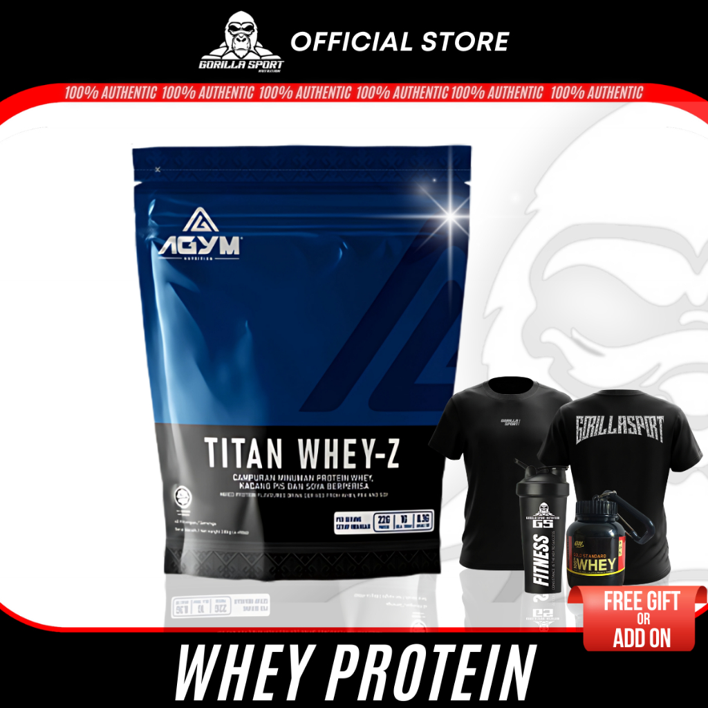 Agym Nutrition Titan Whey Suplemen Protein Halal Titan Whey Protein ...