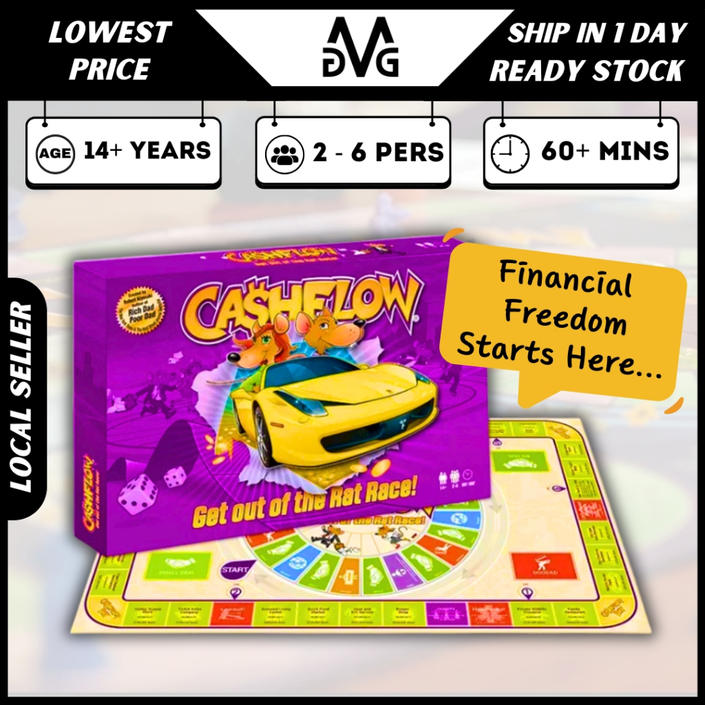 CASHFLOW Rich Dad Educational Board Game for Family Game Indoor Game ...