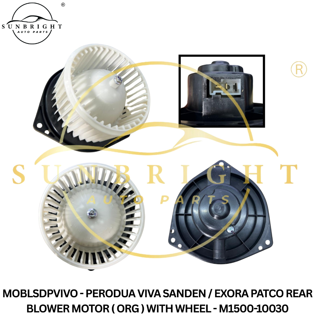 PERODUA VIVA SANDEN / EXORA PATCO REAR BLOWER MOTOR ( ORG ) WITH WHEEL ...