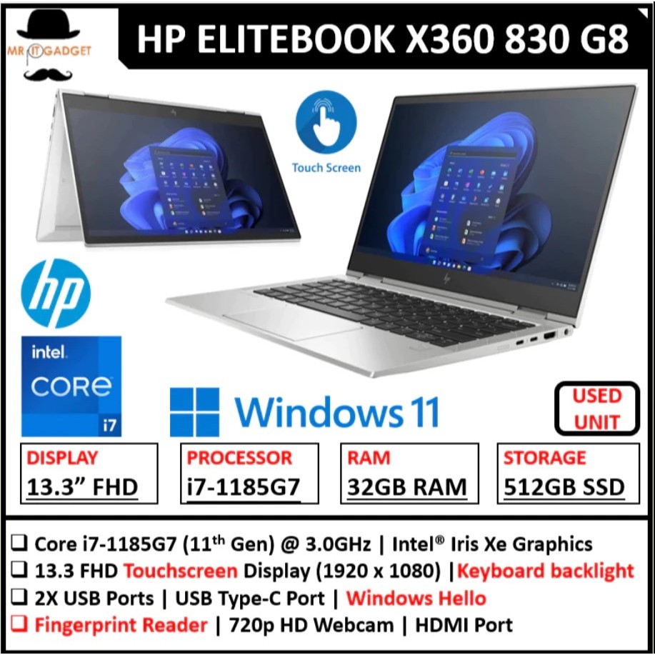 HP Premium Executive Laptops | EliteBook 840 830 G10 G8 G5 G4 / X360 ...