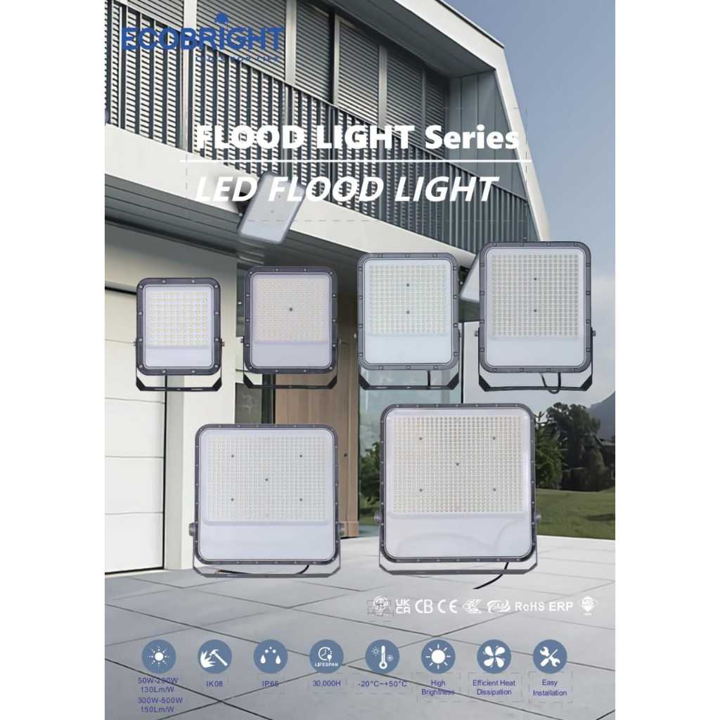 ECOBRIGHT 50W / 100W /200W LED SMD FLOODLIGHT 6500K | Shopee Malaysia