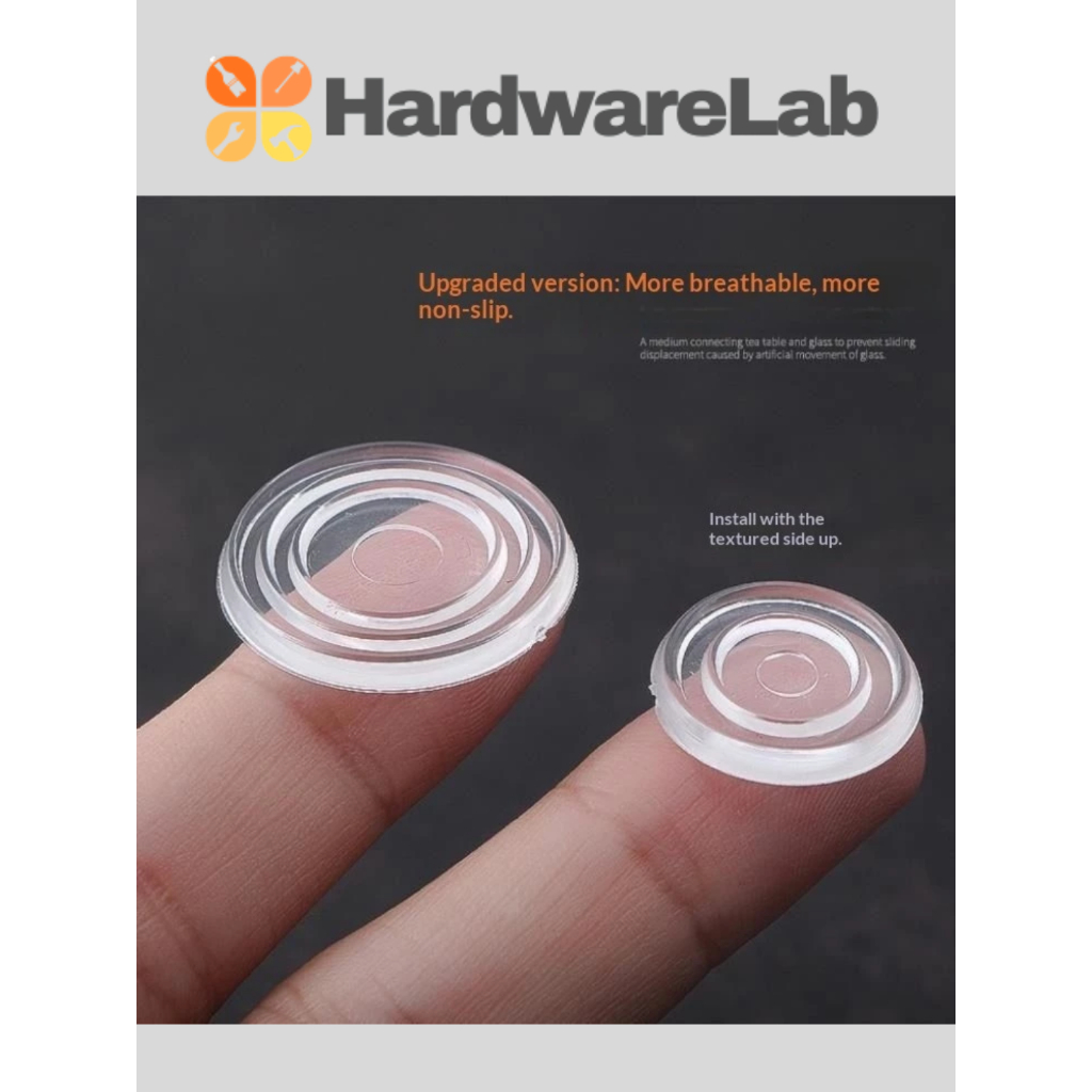 READY STOCK Dining Table Tempered Glass Fixing Pads – Anti-Slip Double ...