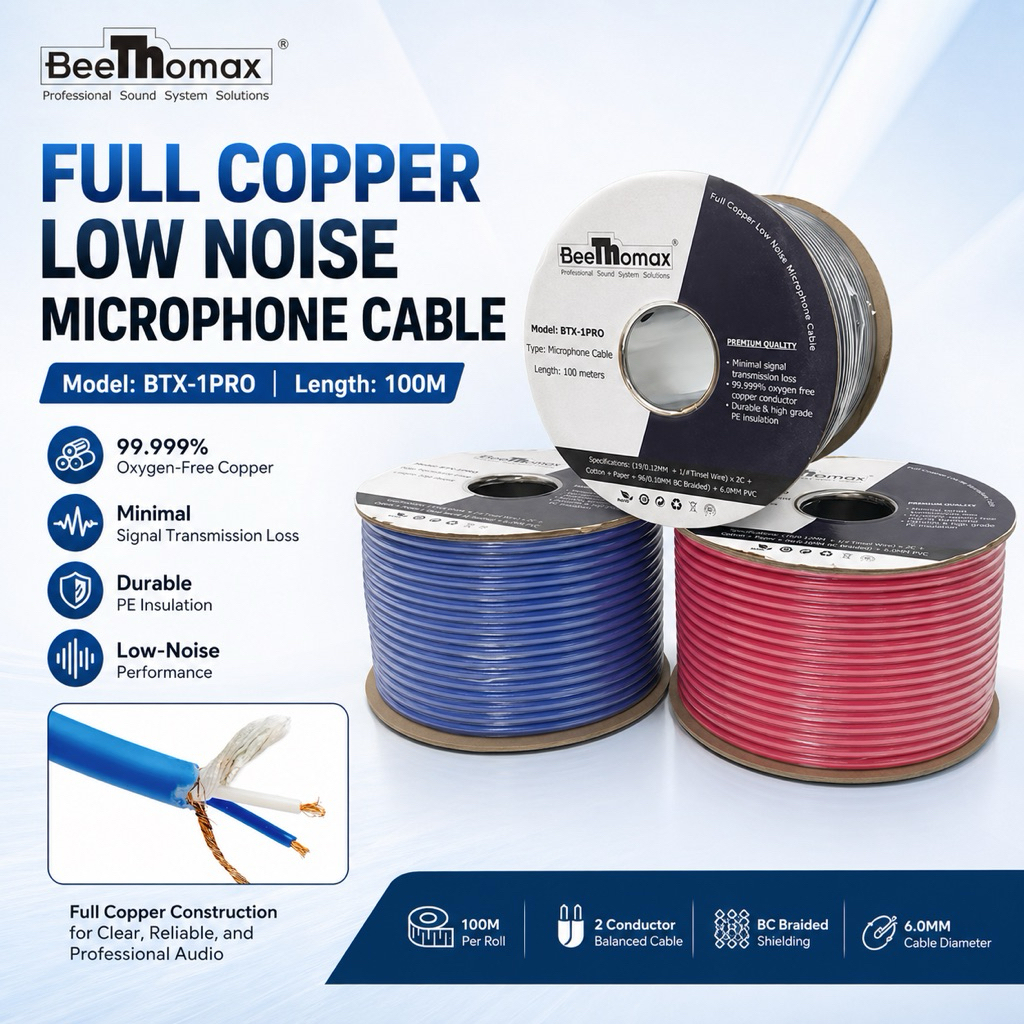 Beethomax 99% oxygen free copper OFC Microphone Cable 100M Low Noise ...