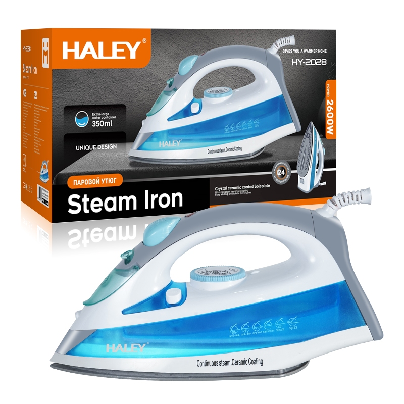 HALEY Ultra Resistant Ceramic Coating Steam Iron HY-2028 | Shopee Malaysia