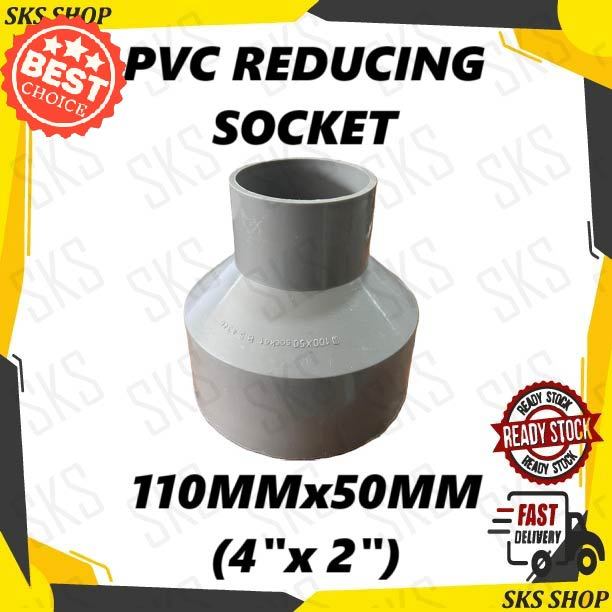 REDUCING SOCKET PVC PIPE FITTINGS REDUCER RSK 110MMx50MM (4" x 2 ...