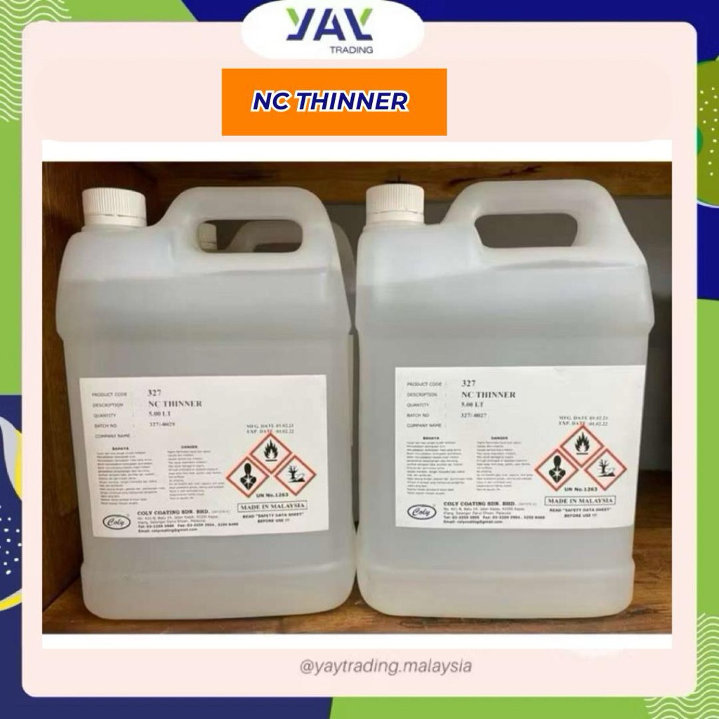 1L // 5L High Quality NC THINNER Automotive // Cabinet ( MULTI PURPOSE ...