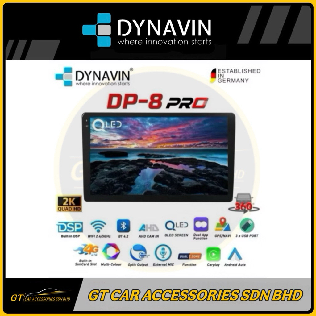 DYNAVIN DP8 PRO 2K SERIES 4 RAM 64 GB 8 RAM 256 GB CAR ANDROID 2K ...