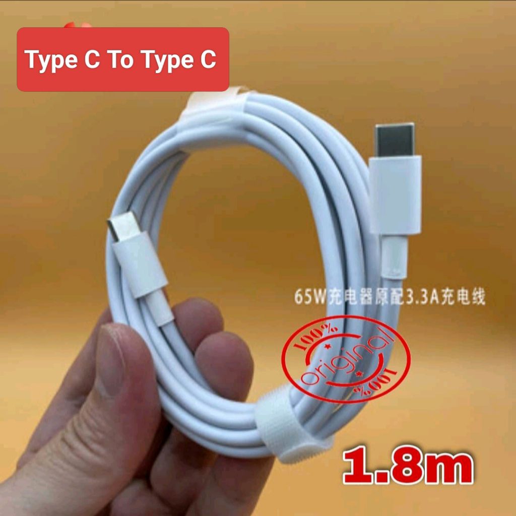 ORIGINAL QUALITY 2 Meter USB-C TO Type-C Cable 60W PD FastCharging for ...