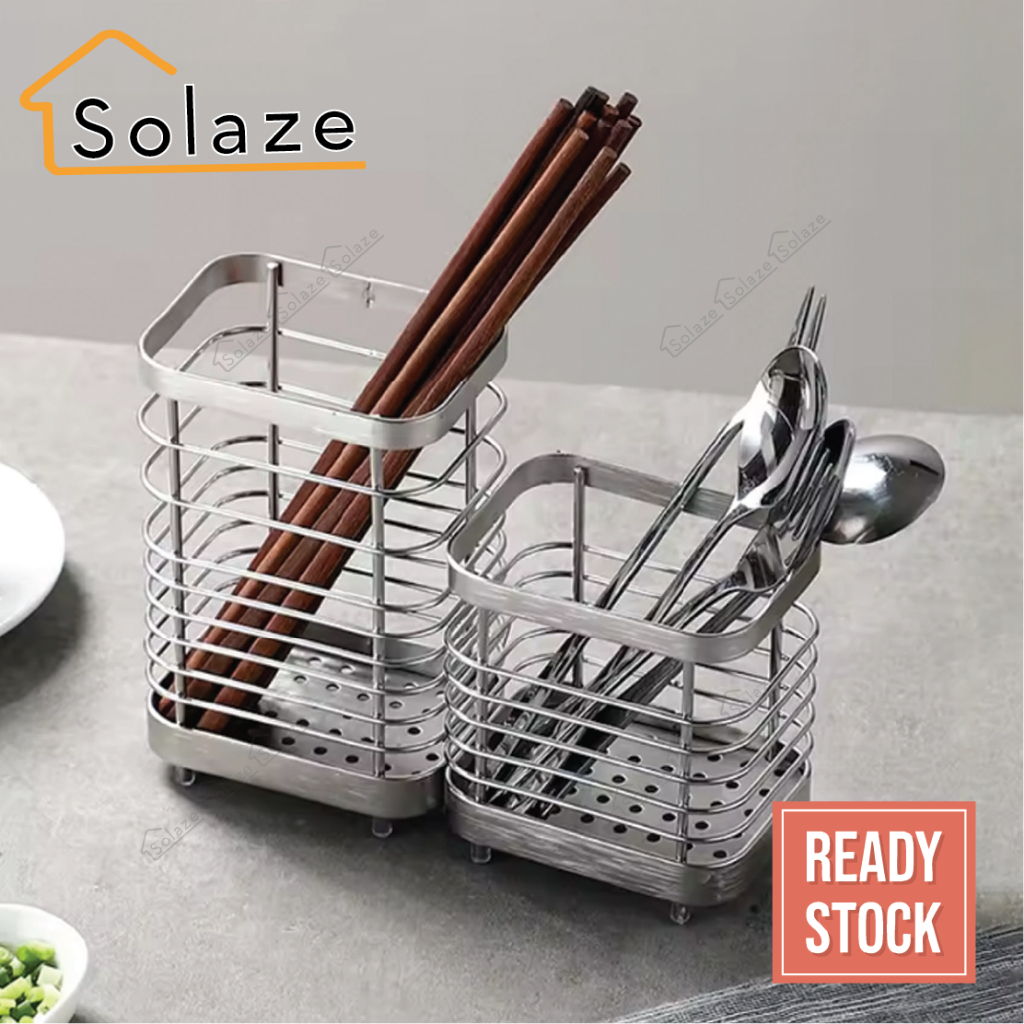 Solaze Tableware Holder Stainless Steel Chopstick Drying Rack Rustproof ...