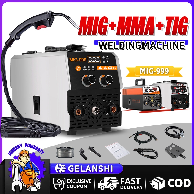 MIG-999/950 Welding Machine Gasless Mig Weldings Set MIG/TIG/MMA 3 in 1 ...