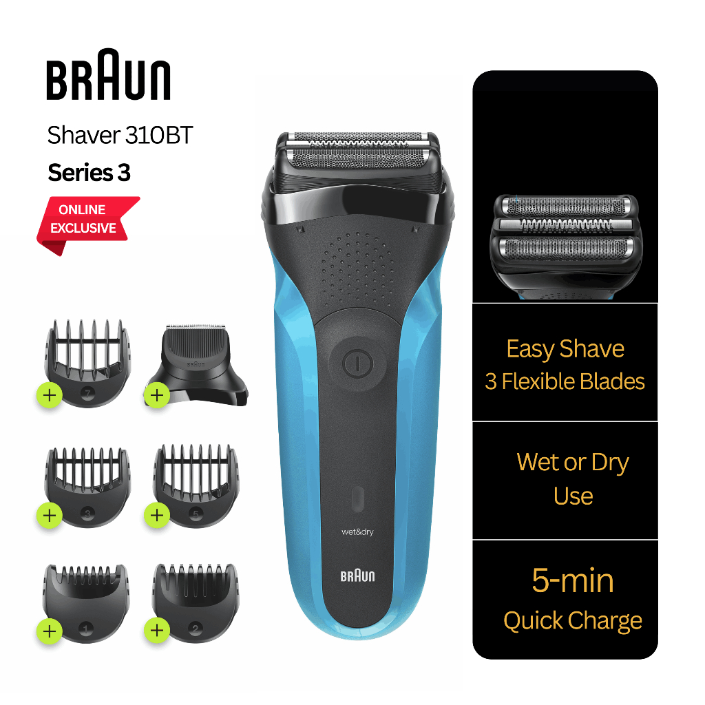 [Online Exclusive] Braun Series 3 Shave & Style Wet & Dry Men Shaver ...