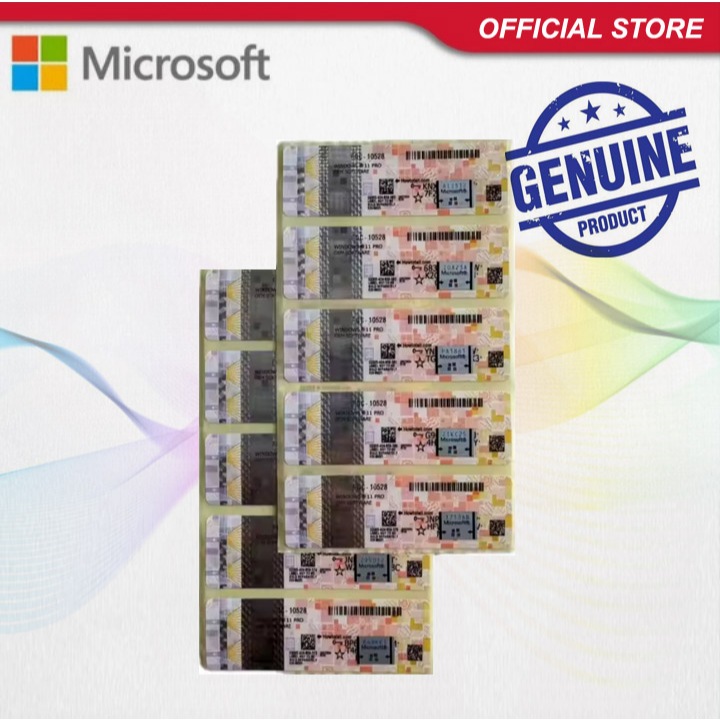 Genuine Microsoft Windows 11 Pro / 10 Pro COA Sticker 2025 Version ...