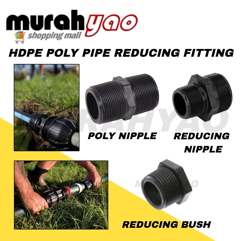 Poly Pipe Reducing Fitting Poly Nipple Reducing Nipple Reducing Bush/Penyambung Paip Poli ...