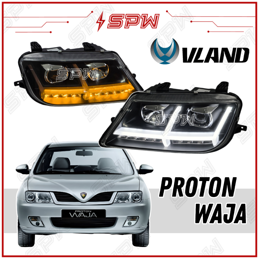 Proton Waja Vland Head Lamp Head Light Headlamp Headlight Audi-Design ...
