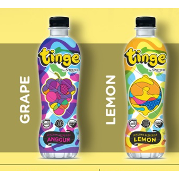 Spritzer Tinge Flavoured Drink Fruit 450ML (Lemon / Grape) Exp: 09/2026 ...