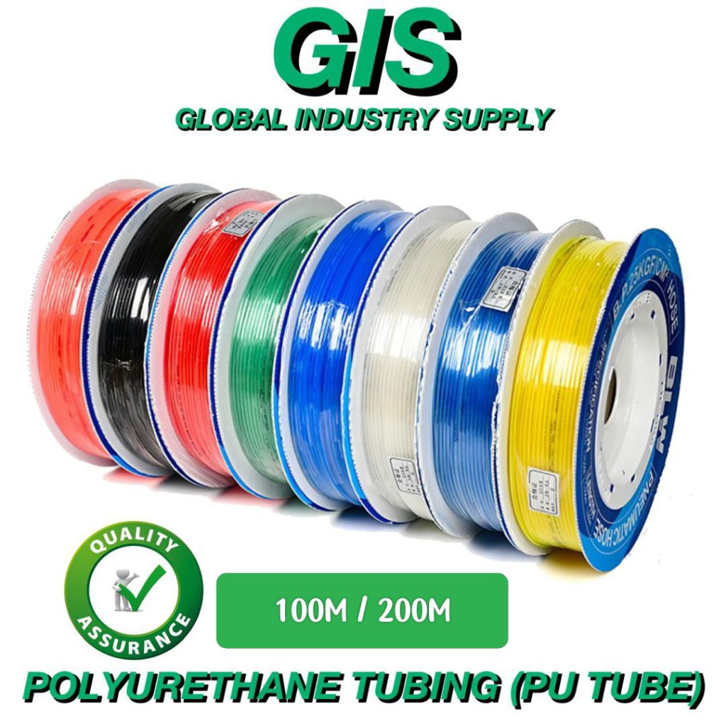 🇲🇾READY STOCK🇲🇾 (100M/200M) POLYURETHANE TUBING (PU TUBE) 4/6/8/10/12 ...