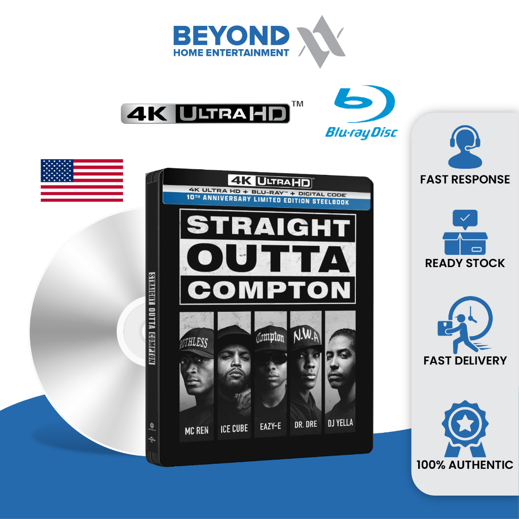 Straight Outta Compton 10th Anniversary Limited Edition Steelbook [4K ...
