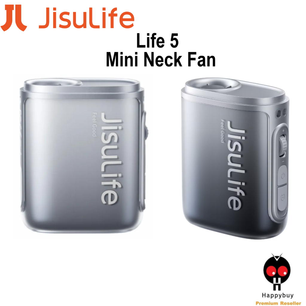 JISULIFE Mini Neck Fan Life5 4500mAh Bladeless Rechargable Fan 100 ...